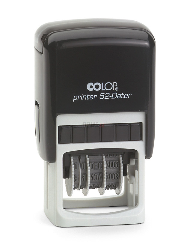 Печат с Датник Colop Printer 52 (20х30мм.), черен, правоъгълен colop ...