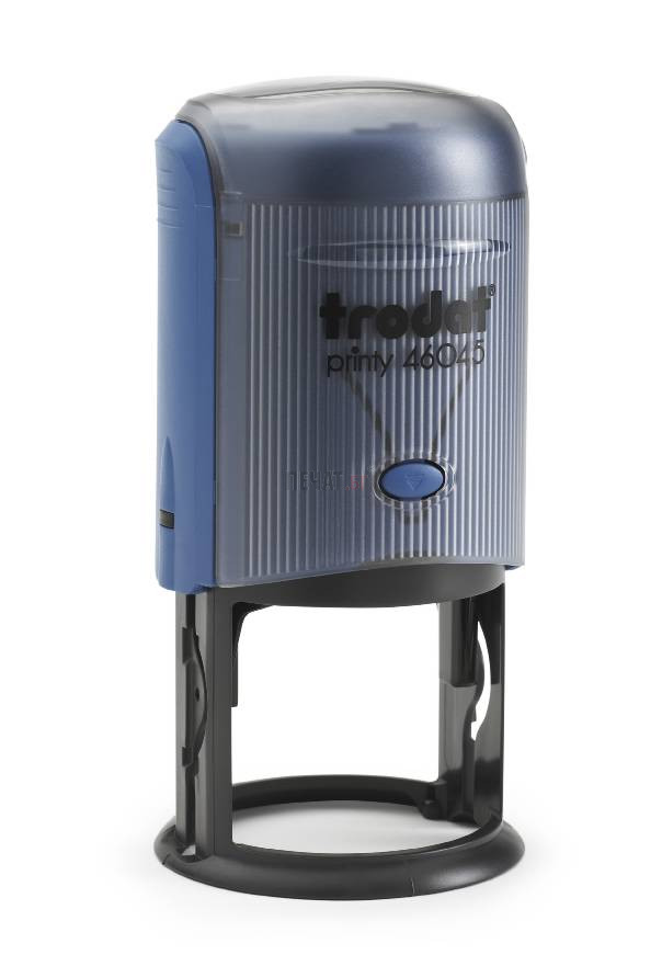 Печат Trodat 46045 (Ф45мм.), черен/син/червен, кръгъл trodat_46045 на ...